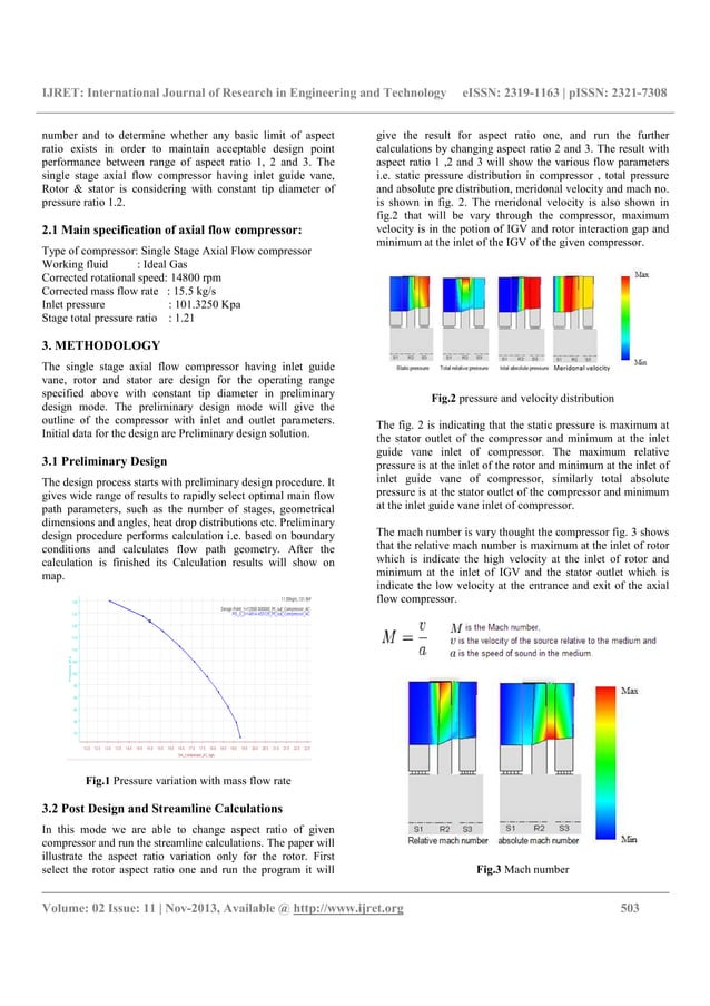Cfd simulation of single stage axial flow compressor | PDF