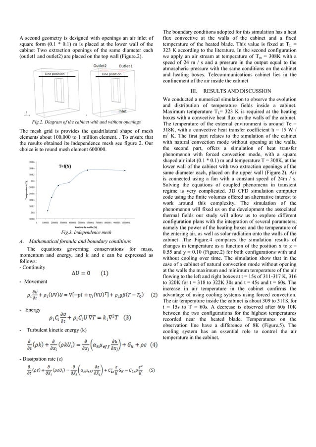 Cfd simulation of telecommunications cabinet | PDF