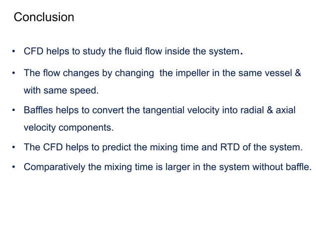 Cfd study of cstr | PPTX | Physics | Science