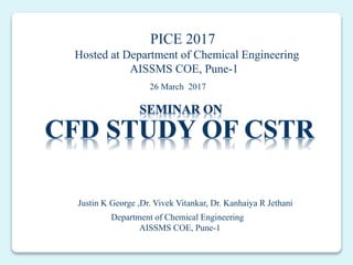 Cfd study of cstr for different impellers | PPTX