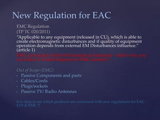 EAC Mark - Eurasian Custom Union | PPT