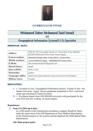 mohamed saber c.v | DOC