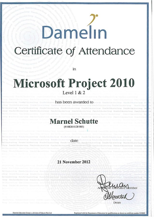 MS Project course | PDF