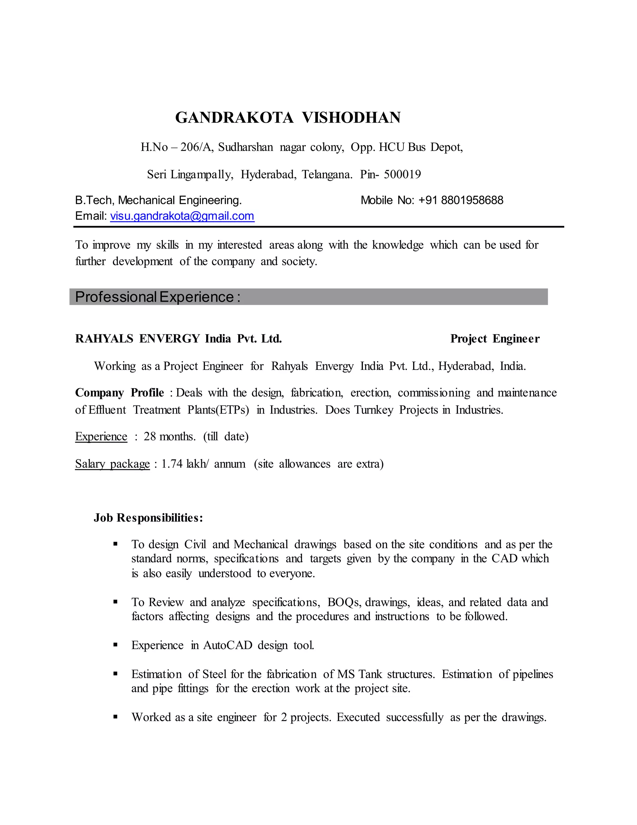 Vish. CV | PDF