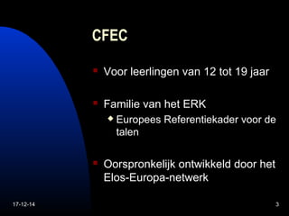 CFEC Jo Reijnders ppt | PPT | Education