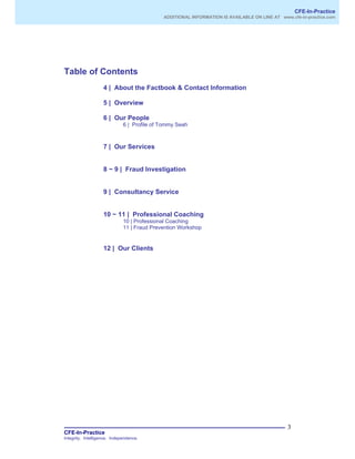 CFE-In-Practice Fact Book | PDF