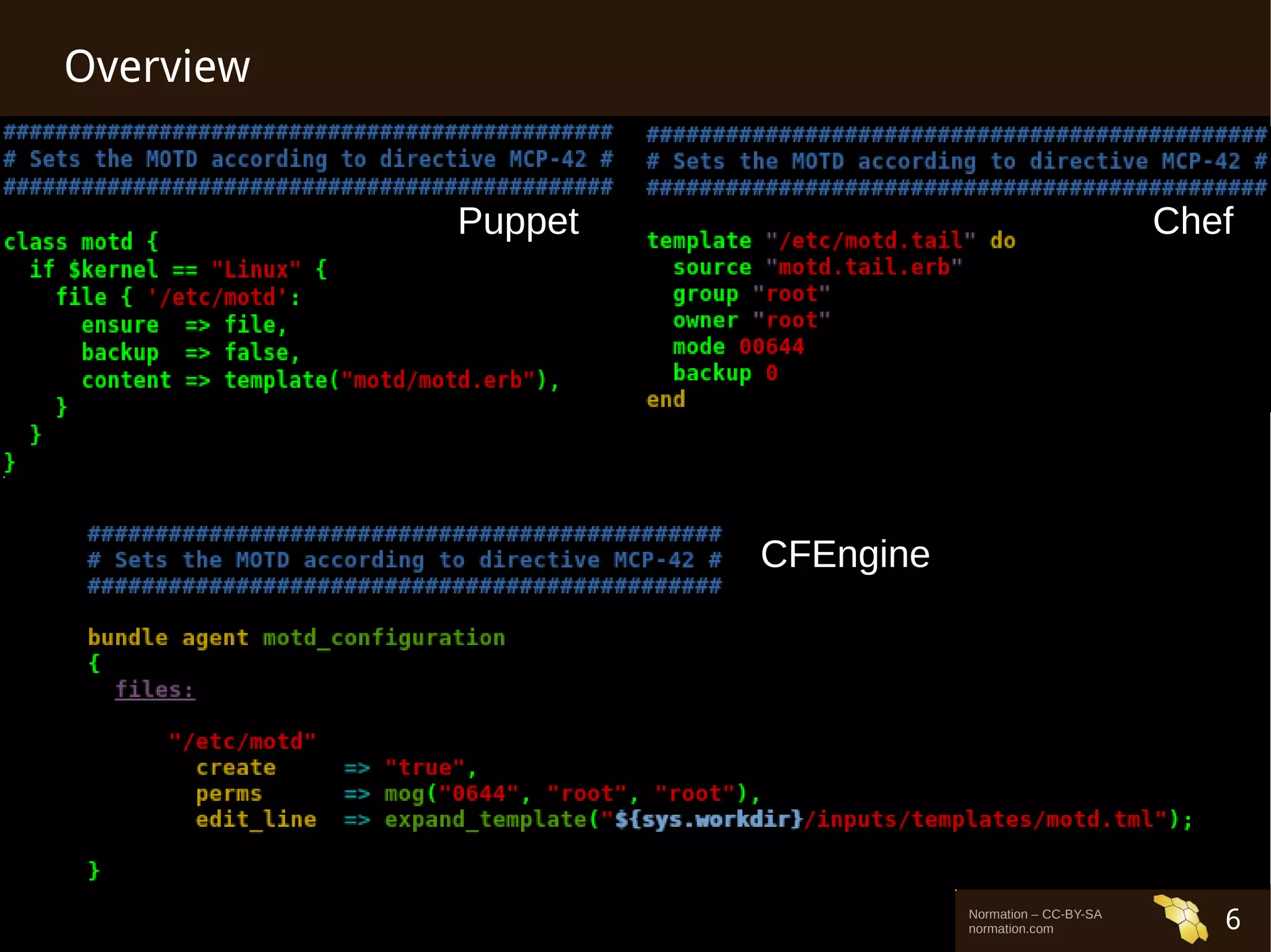 CFEngine, 4 years later | PPT