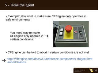 CFEngine, 4 years later | PPT