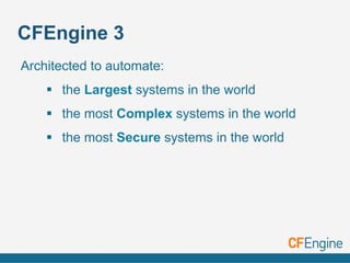 CFEngine Presentation at Taos | PPT