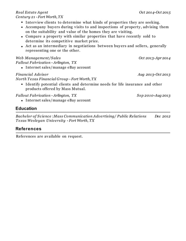 Blake Resume 1 | DOCX | Business | Business and Finance