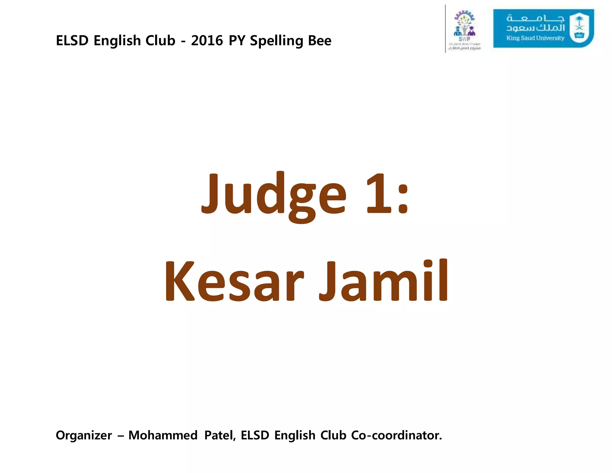 Spelling Bee - Name Badges | DOCX