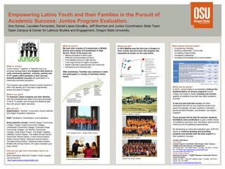 Juntos Poster Presentation | PDF