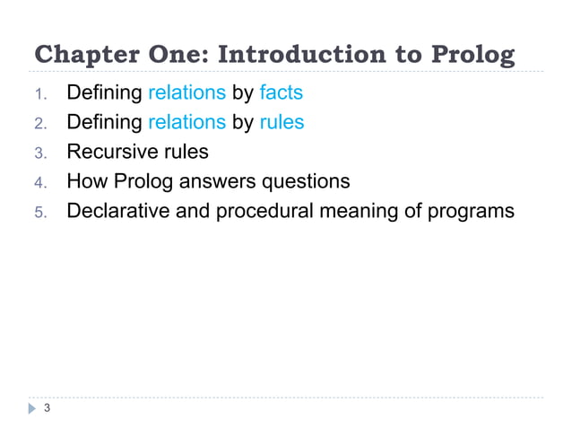 Overview prolog | PPT