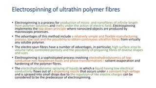 Electrospinning of functional materials | PPTX