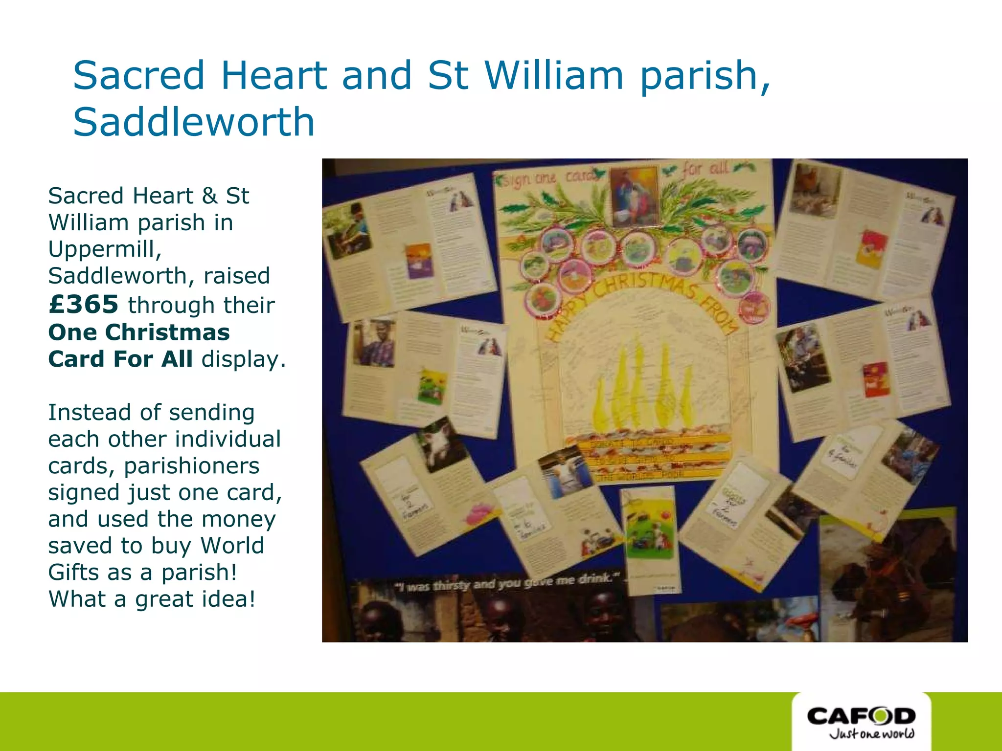 CAFOD Fundraising Stories | PPT