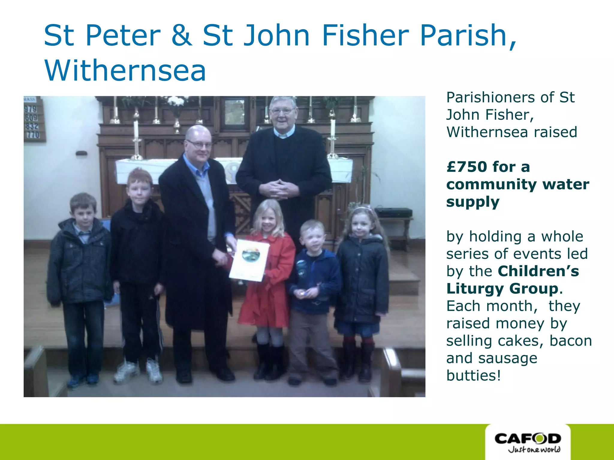CAFOD Fundraising Stories | PPT