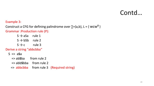 Automata theory - CFG and normal forms | PPTX