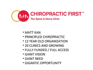 Chiropractic First Group | PPT