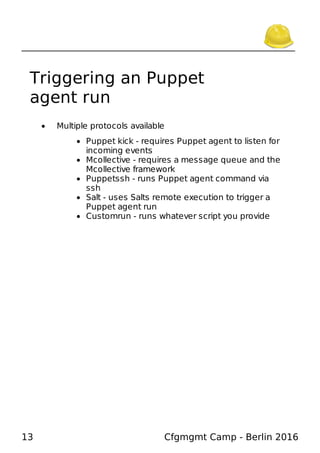 Foreman - More than just a Puppet dashboard (Cfgmgmt Berlin 2016 - Dirk Goetz) | PDF