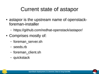 Deploying RDO OpenStack with a pair of plugins | PDF