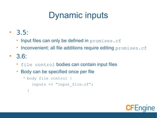 What is new in CFEngine 3.6 | PPT