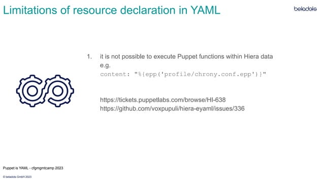 CfgMgmtCamp 2023 - Puppet is YAML.pdf | Free Download