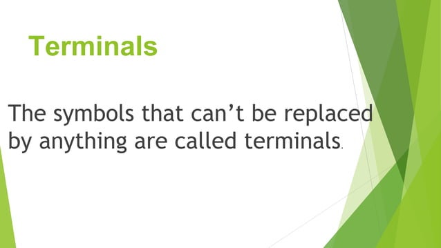 Cfg terminologies | PPTX