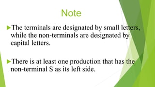 Cfg terminologies | PPTX