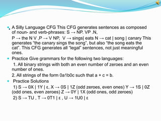 Conteext-free Grammer | PPT