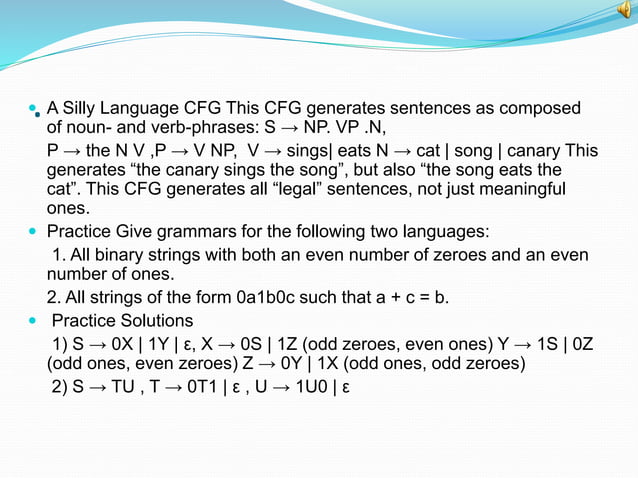 Conteext-free Grammer | PPT
