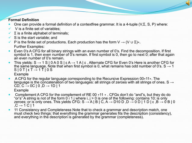 Conteext-free Grammer | PPT