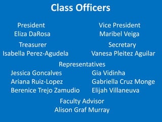 Class Officers In High School