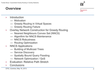 Guaranteed Greedy Routing in Overlay Networks | PPTX | Computer Networking | Computing