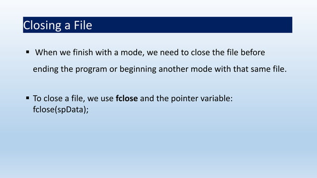 File in C language | PPTX