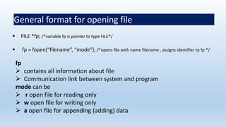 File in C language | PPTX
