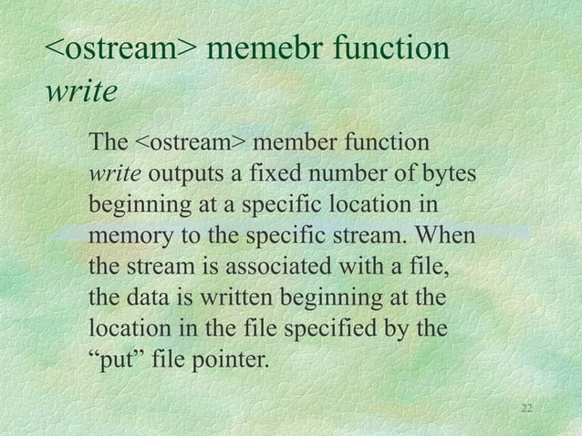 C++ files and streams | PPT