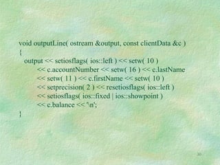C++ files and streams | PPT