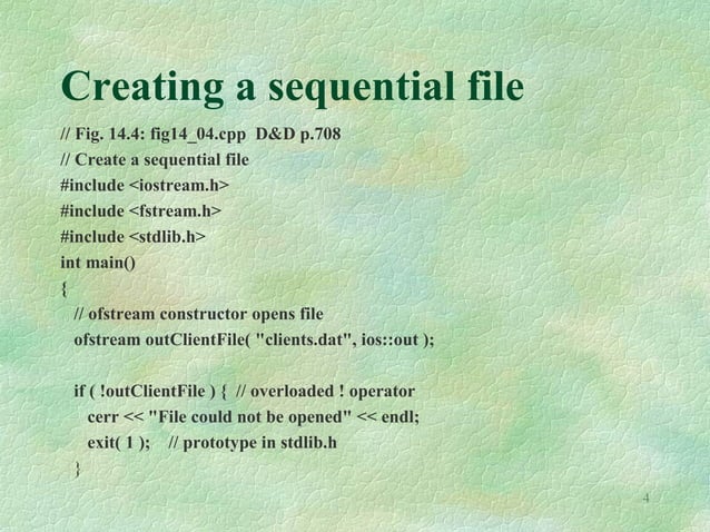 C++ files and streams | PPT