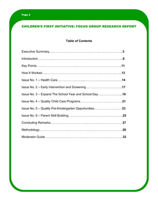 Focus Group Report | PDF