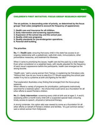 Focus Group Report | PDF