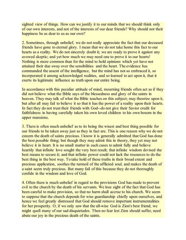 C finney death of his saints | PDF