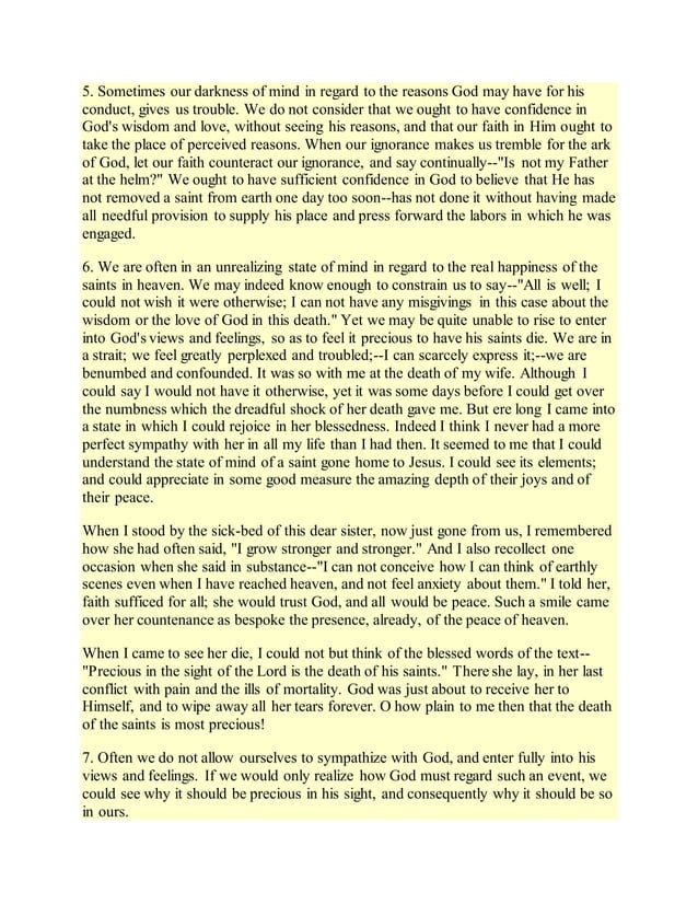 C finney death of his saints | PDF