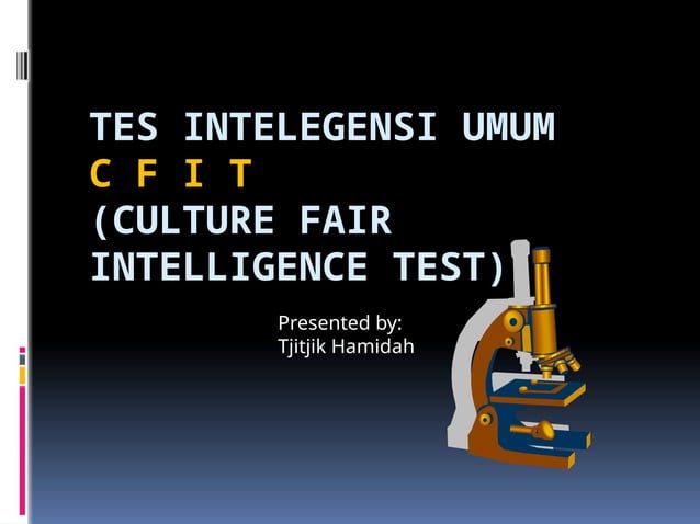 Instruksi CFIT Skala 2B psikologi test ppt | PPTX