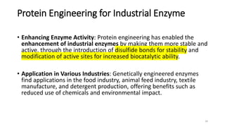 Applications of Genetic Engineering in Industry | PPTX