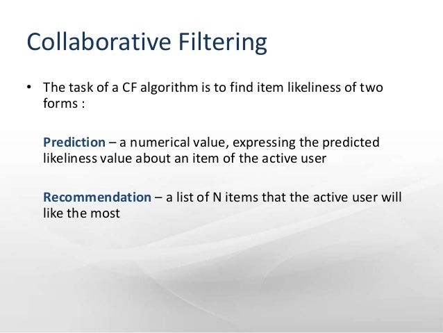 Collaborative Filtering using KNN