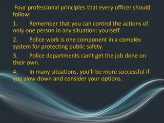 CFLM Group 1 PPTC. Standard of police proffessionalism | PPTX