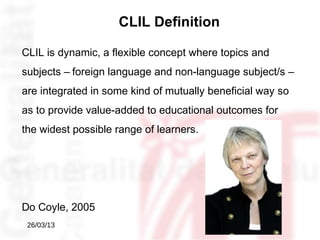 Cflorit clil 1_day1_oct12 | PPT | Education