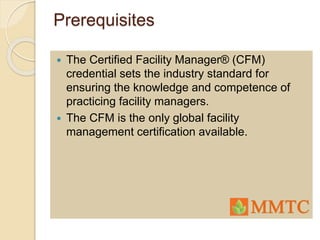 Cfm certified facility manager | PPT