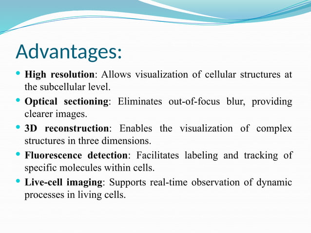 Confocal microscopy principle and application | PPTX