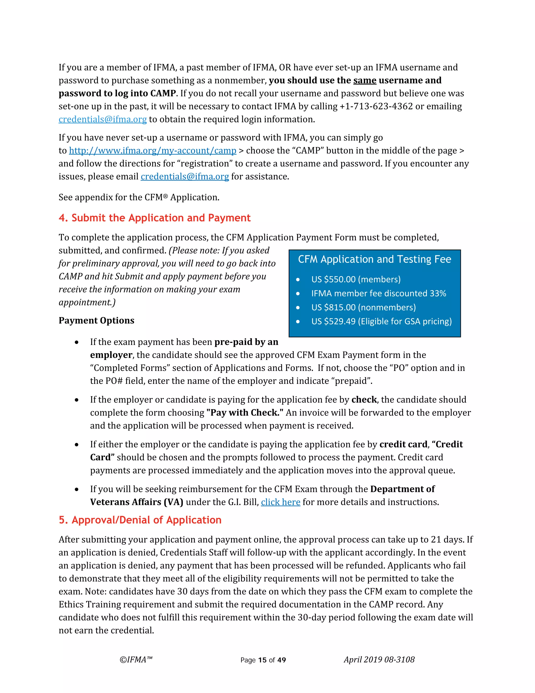 Cfm ifma candidate-handbook | PDF